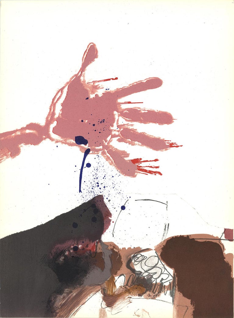 Paul Rebeyrolle - Paul Rebeyrolle-Hand out-15" x 11"-Lithograph-1967 ...