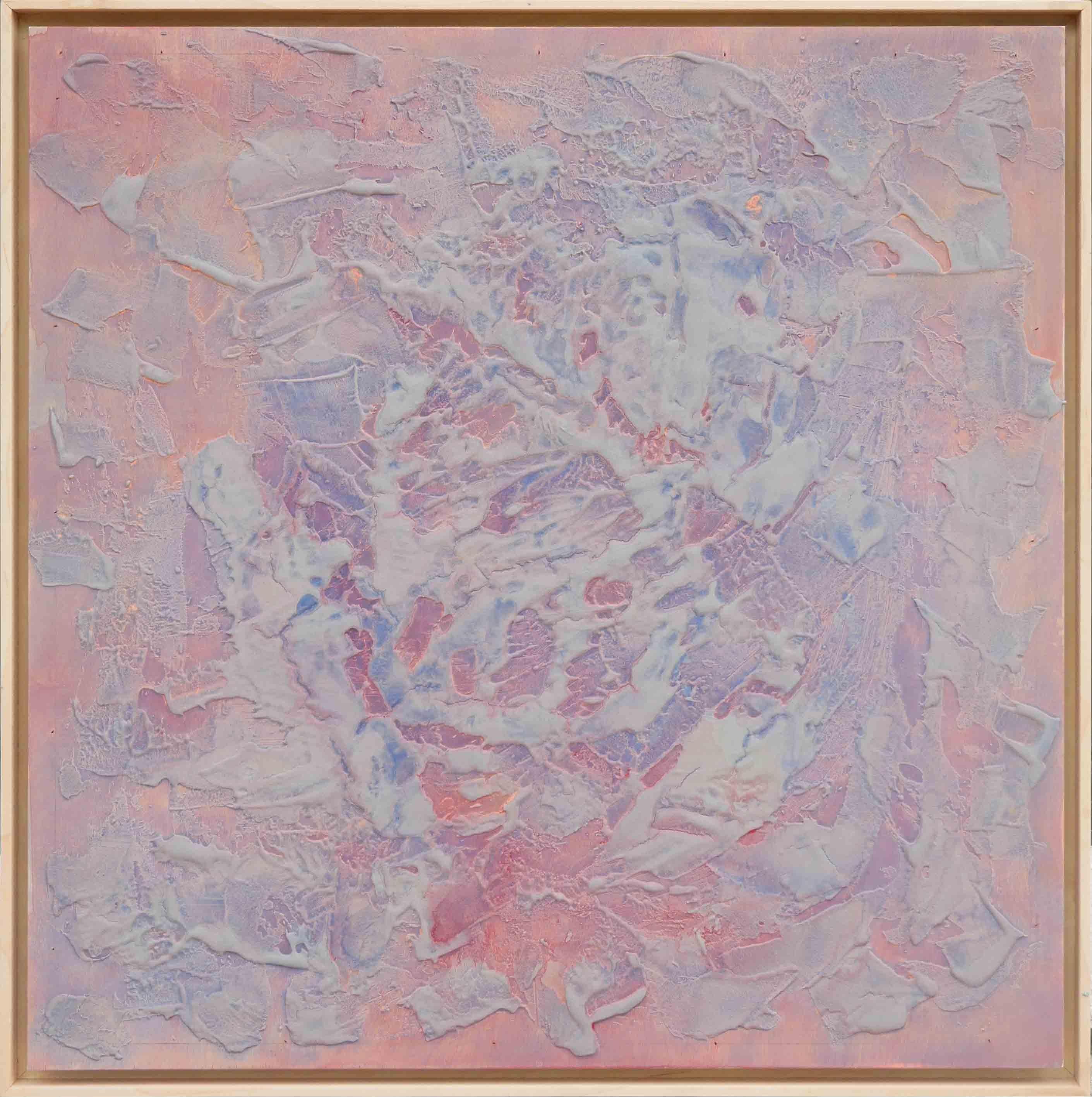 Paul Reeves - Pink, Blue and Black Floral Still Life Abstract For Sale ...