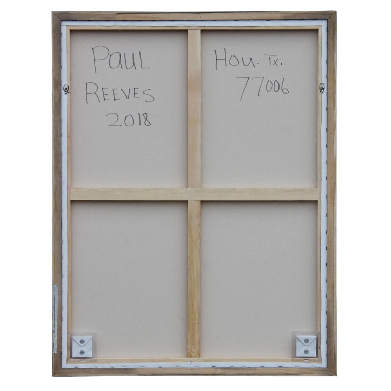 Paul Reeves - Pink, Blue and Black Floral Still Life Abstract For Sale ...