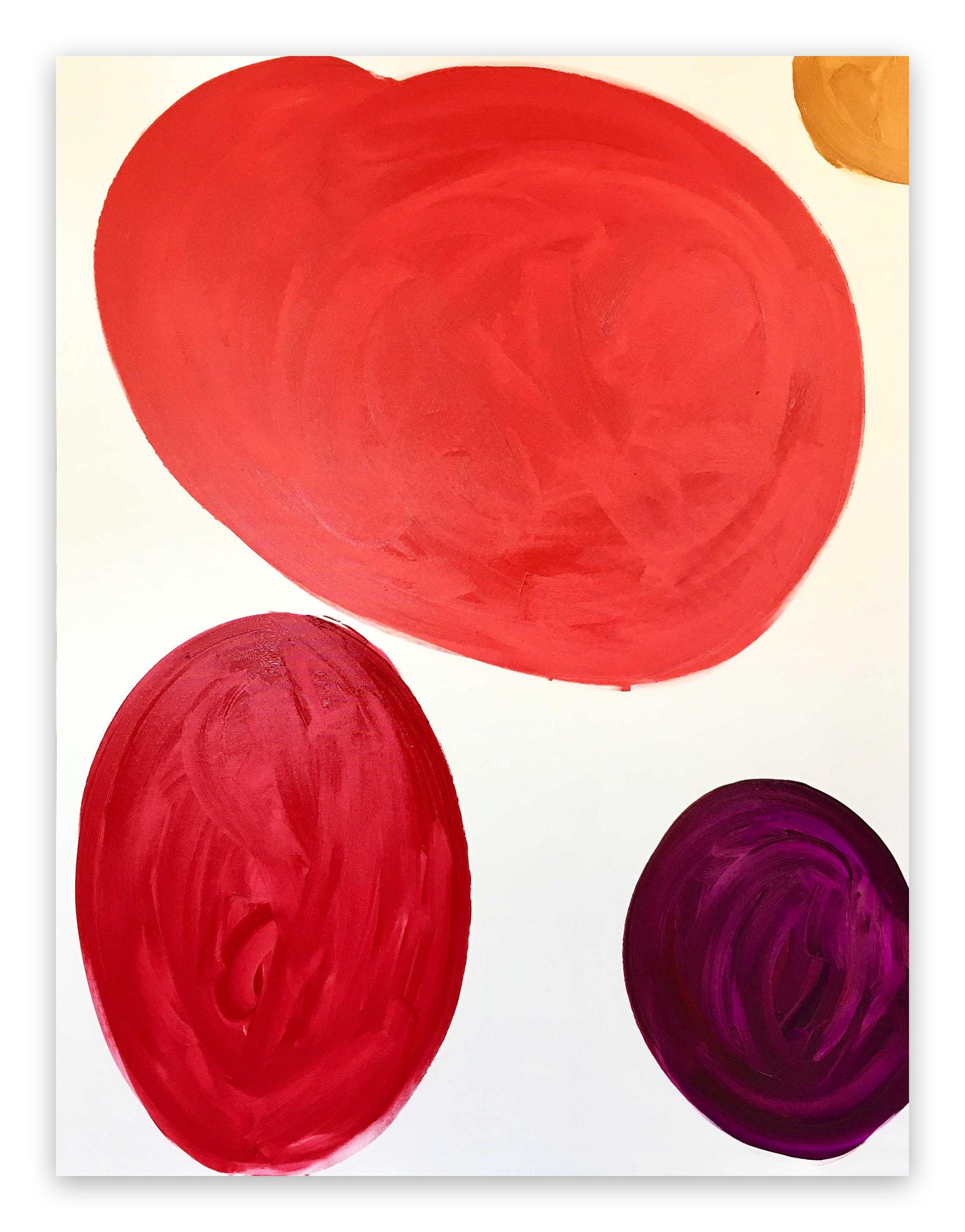 Paul Richard Landauer - Untitled (Red composition 1) (Abstract painting) For Sale at 1stDibs