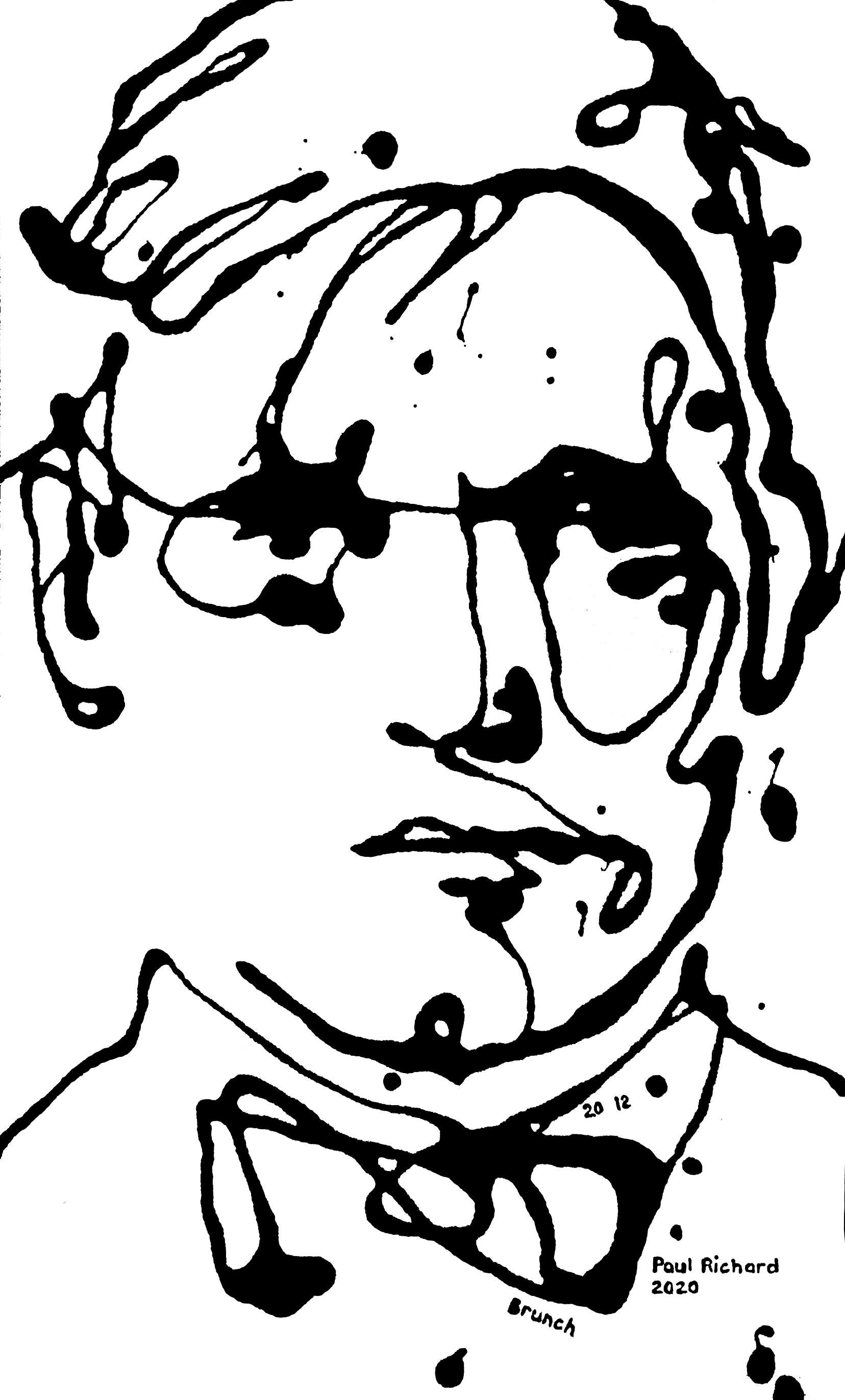 Paul Richard - Falling Man at 1stDibs