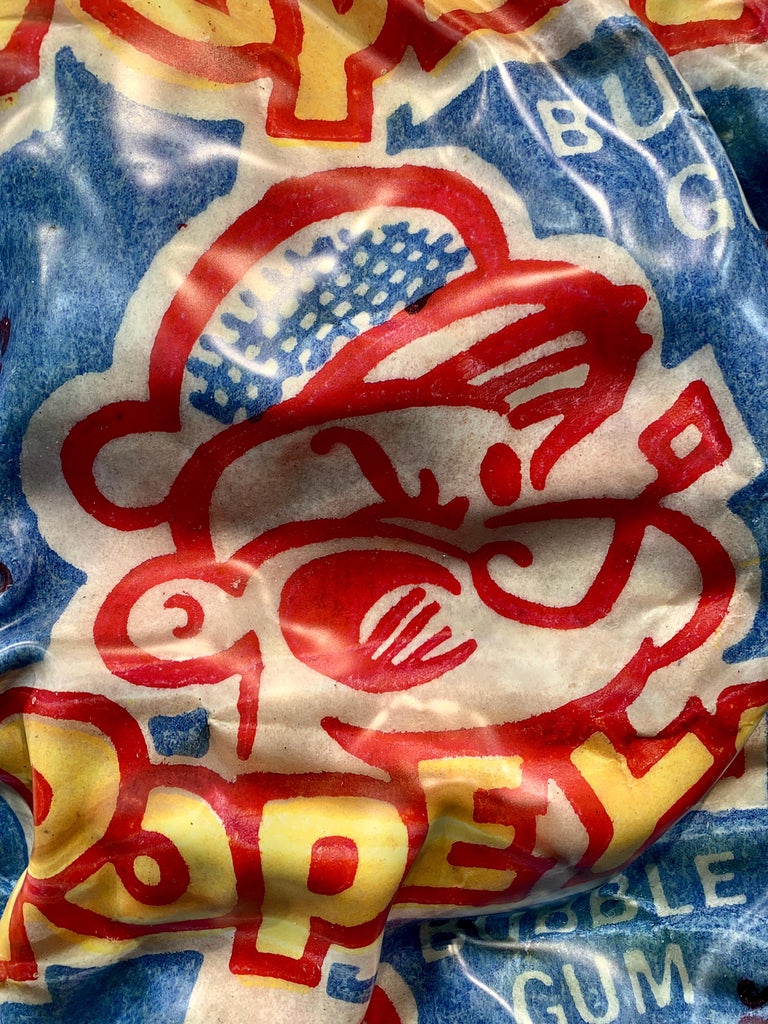 Paul Rousso - Popeye Bubble Gum Wrapper, Paul Rousso Pop-Art Hand ...