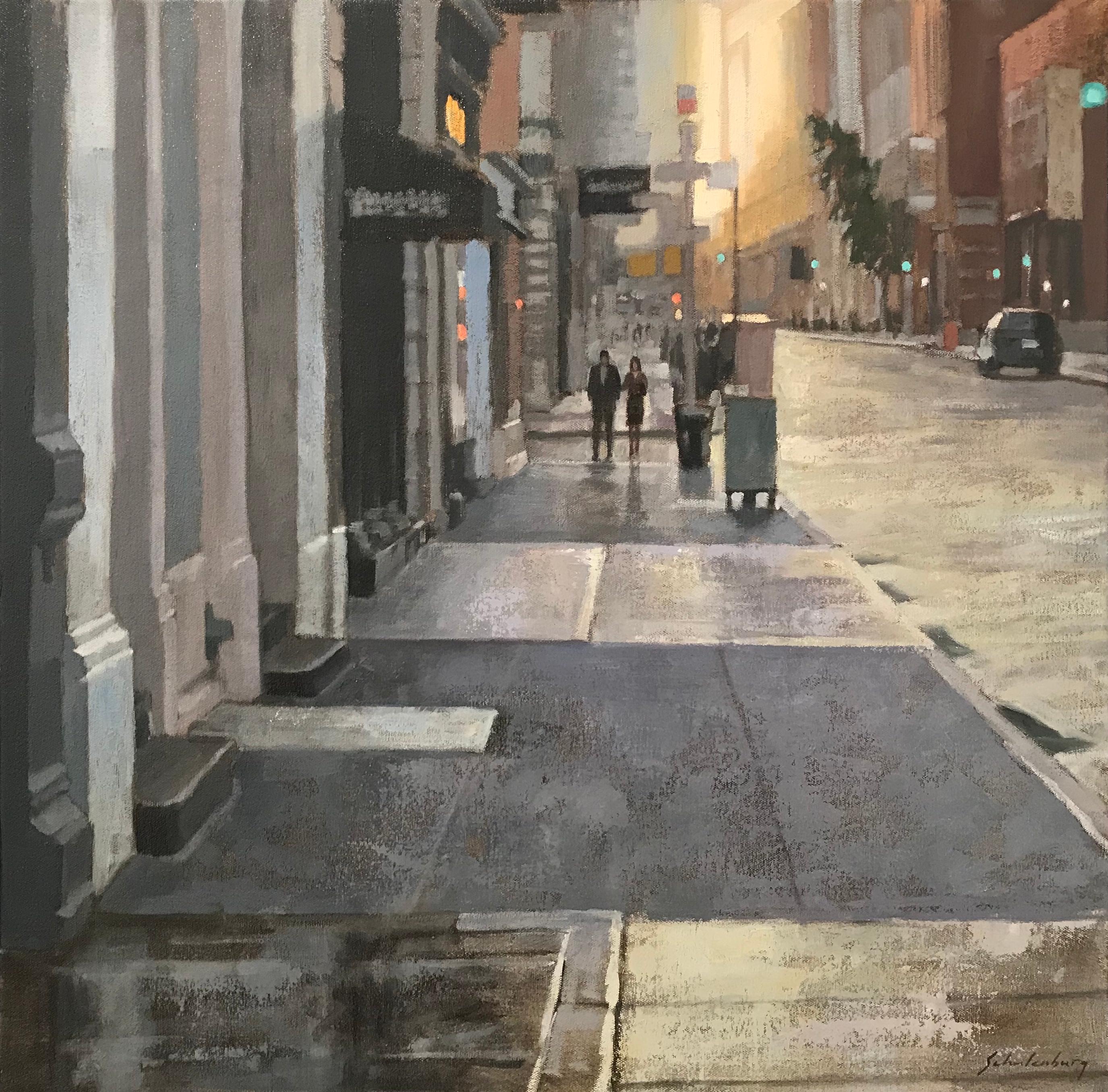 Paul Schulenburg - Early Morning in Soho, Framed For Sale at 1stDibs