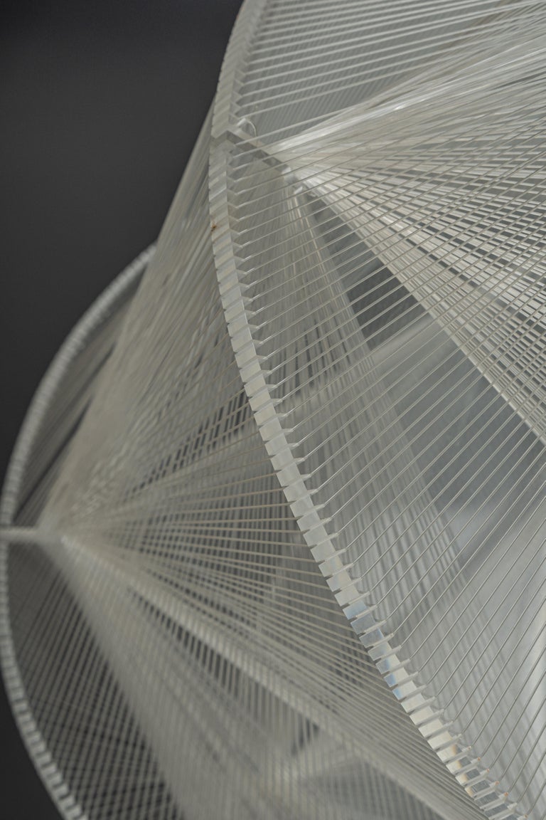 Paul Secon for Sompex-Clear Wire Pendant Lamp, Germany, 1970s For Sale ...