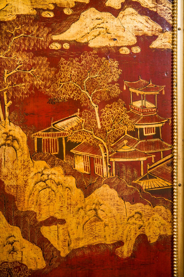 Paul Sormani 'French' Lacquer Louis XVI Style Chinoiseri Wood Cabinet ...