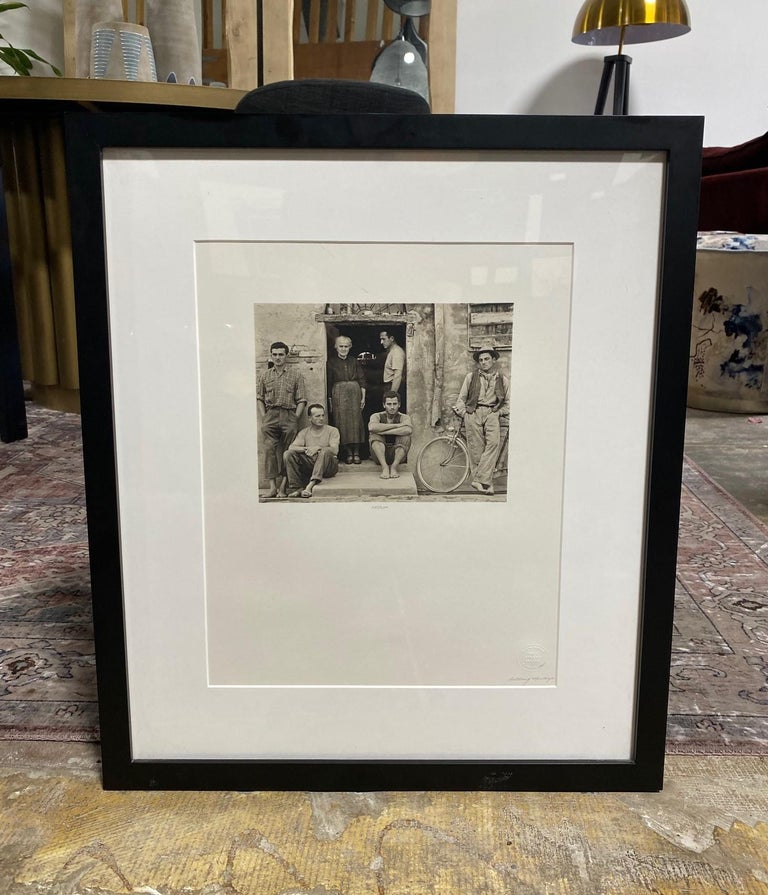 Paul Strand, gestempelter Platin-Fotodruck der Familie, Luzzara ...