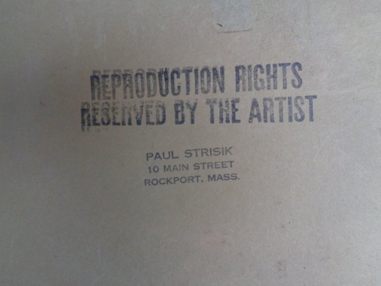 Paul Strisik - Rockport Artist Paul Strisik Winter Covered Bridge Oil ...