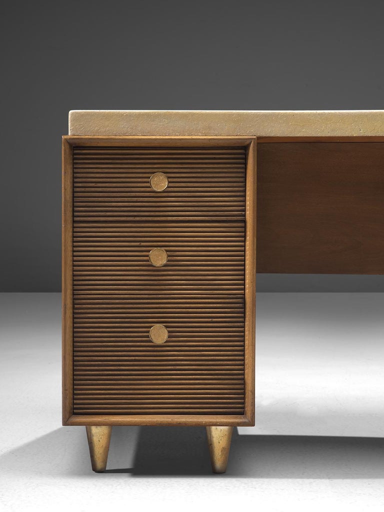 Paul T. Frankl Cork Desk for Johnson Furniture Company, circa 1950 For ...