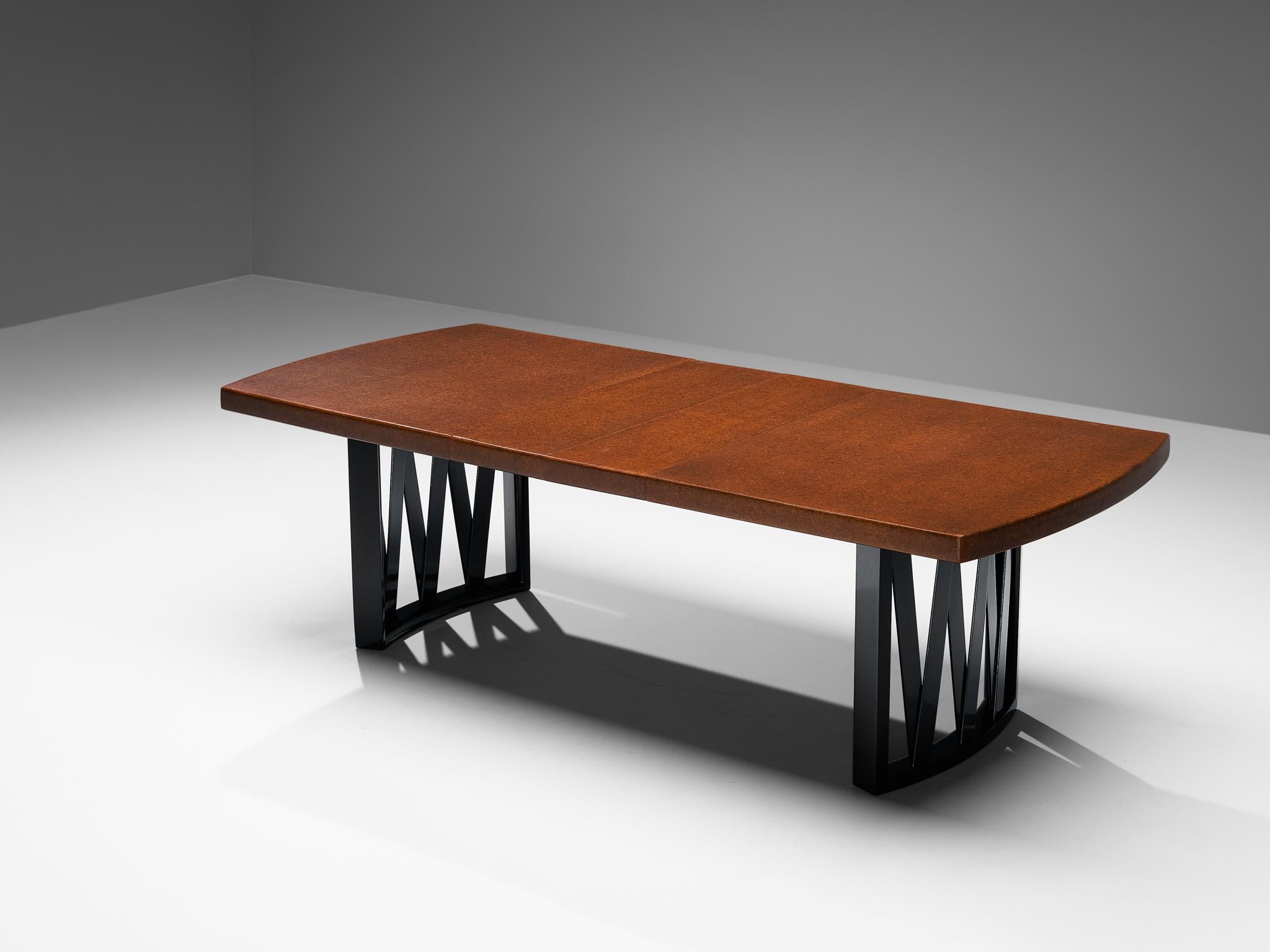Paul T. Frankl for Johnson Furniture Dining Table in Maple and Cork For ...