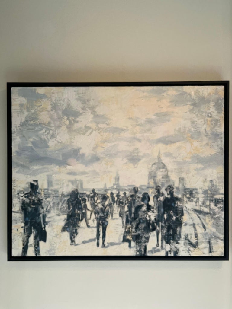 Paul Treasure - Saint Paul's - modern original artwork snowscape winter ...