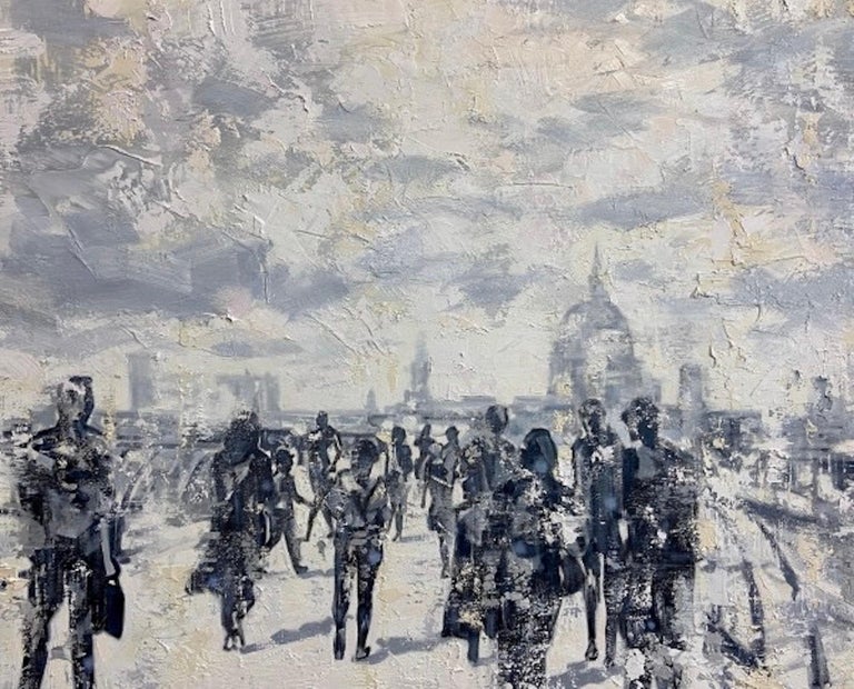 Paul Treasure - Saint Paul's - modern original artwork snowscape winter ...