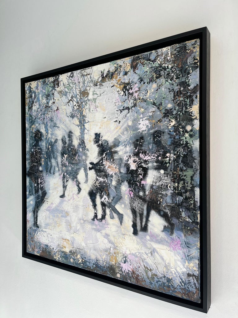 Paul Treasure - Serpentine - modern original artwork snowscape winter ...