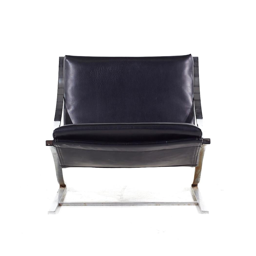 Paul Tuttle for Carson Johnson Mid Century "Z" Chrome Lounge Chairs ...