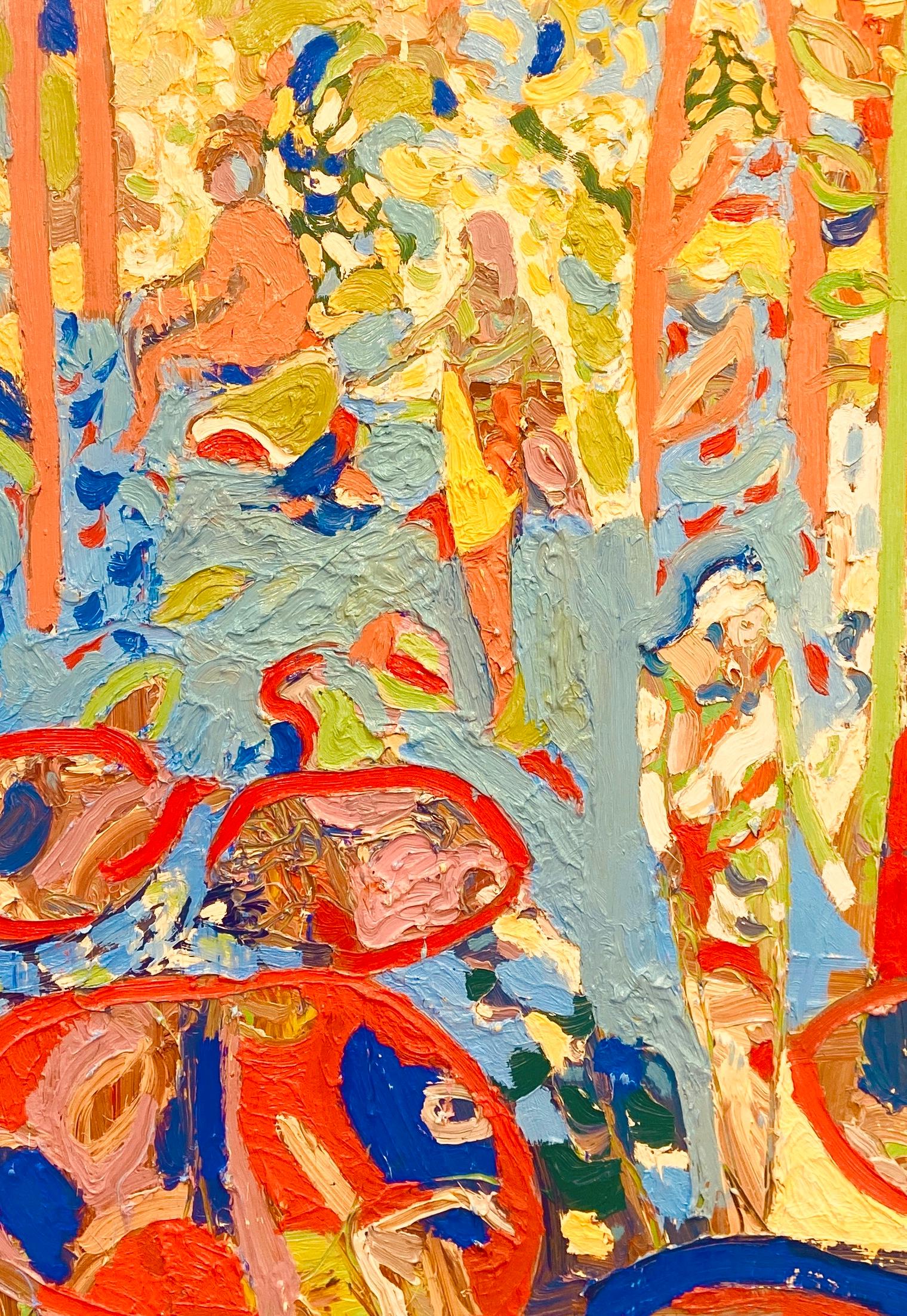 Paul Wadsworth - Forest River. Large Abstract Expressionist Oil ...