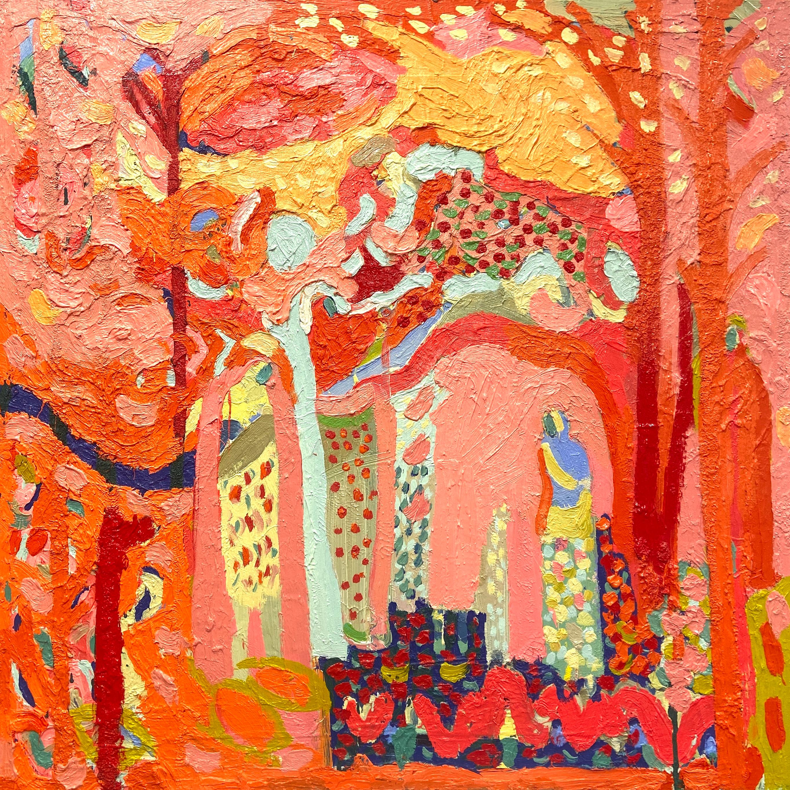 Paul Wadsworth - Mountain Lake: Contemporary Expressionist Oil Painting ...