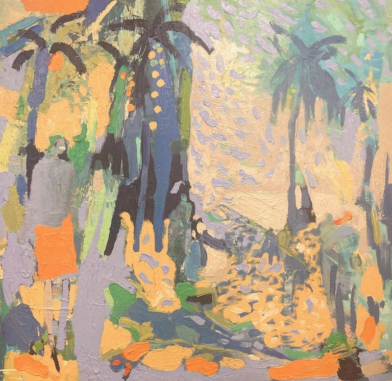 Paul Wadsworth - Kerala Beach Life, Contemporary Expressionist Oil ...