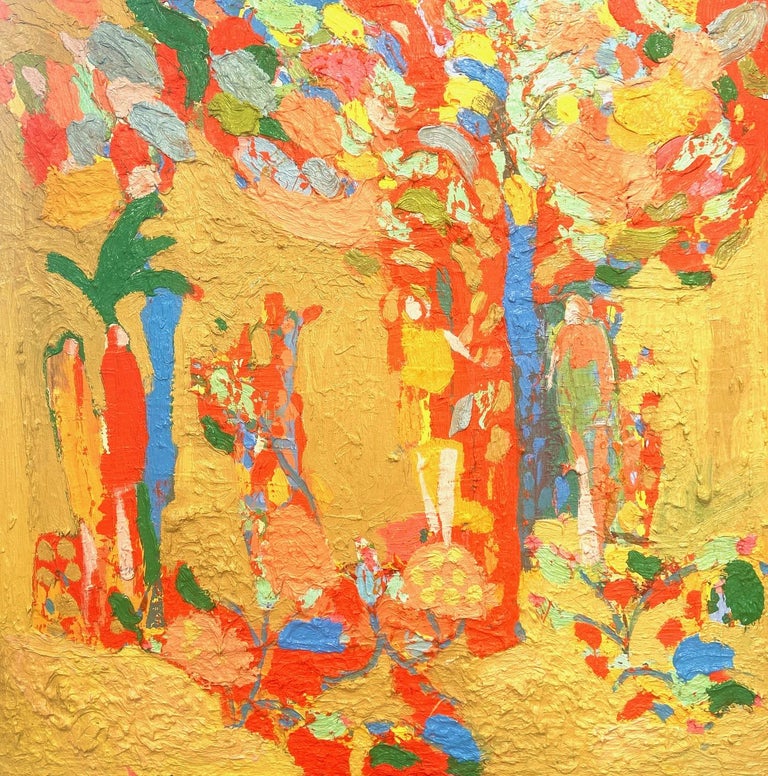 Paul Wadsworth - Orange Tree, Contemporary Expressionist Oil Painting ...
