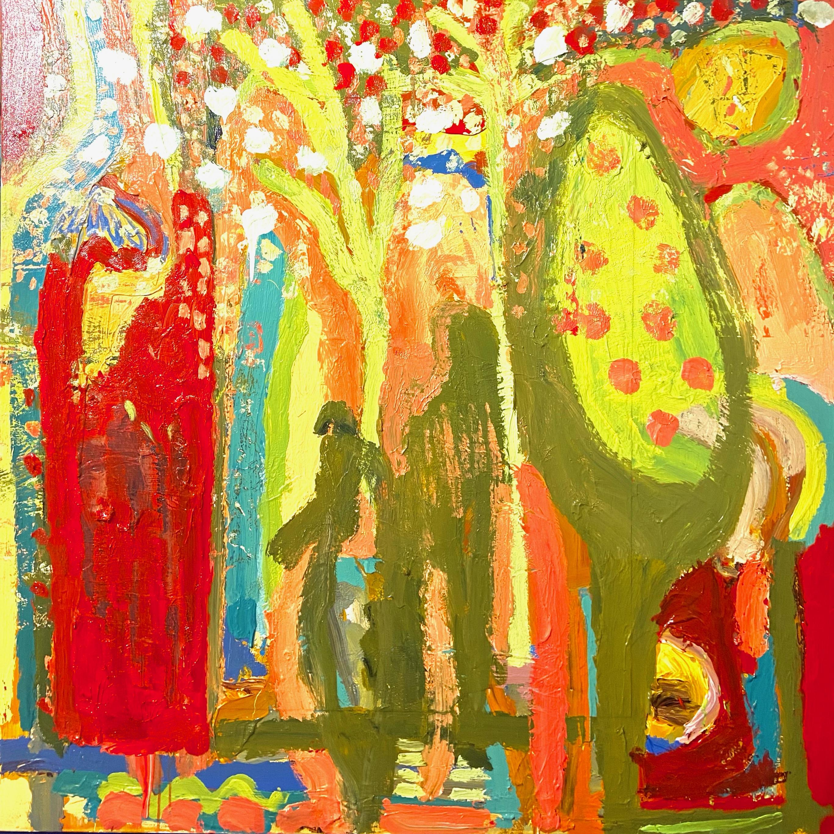 Paul Wadsworth - Swimming With Nature: Large Abstract Expressionist Oil ...