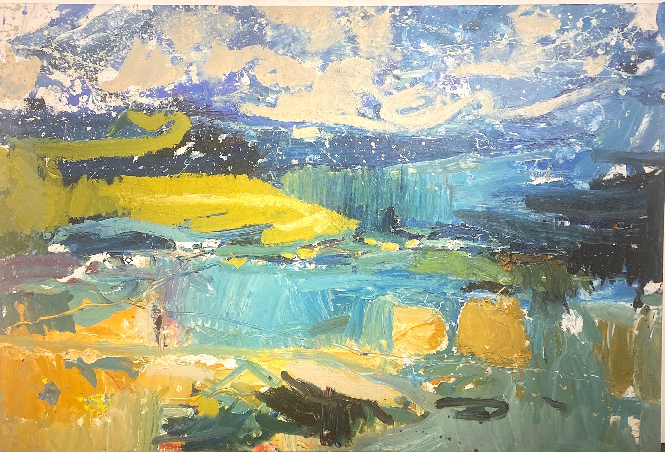 Paul Wadsworth - Orange Tree, Contemporary Expressionist Oil Painting ...