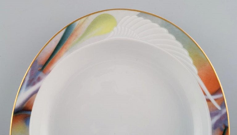 Paul Wunderlich for Rosenthal, 10 Mythos Deep Porcelain Plates, 1980s ...