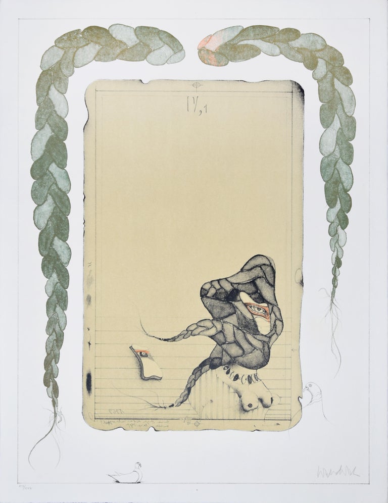 Paul Wunderlich - Untitled - Original Lithograph by Paul Wunderlich ...