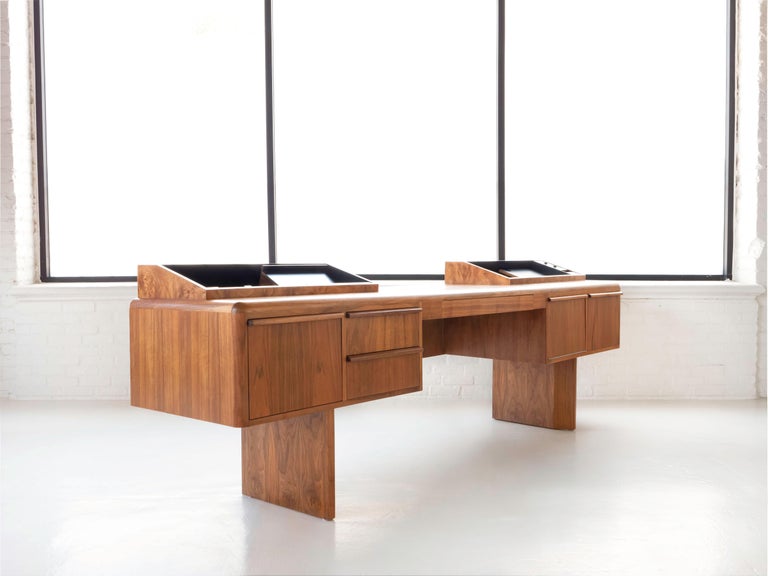 Paul Zell Electronic Studio Sound Desk in Walnut and Burlwood ...