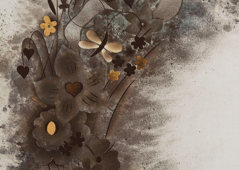 Paule and Max Ingrand, "Ruban, Fleurs, Papillons et Coccinelle", France ...