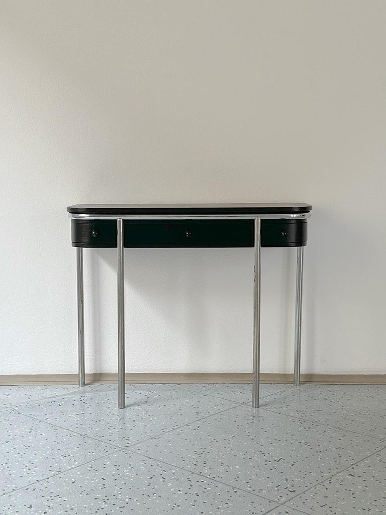 Pauli Blomstedt Modernist Console Table in Chrome and Wood, 1930s at ...