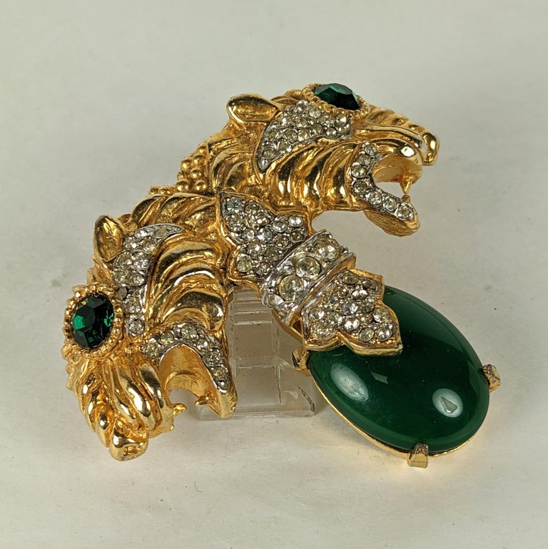 Pauline Rader Jeweled Panther Brooch For Sale at 1stDibs