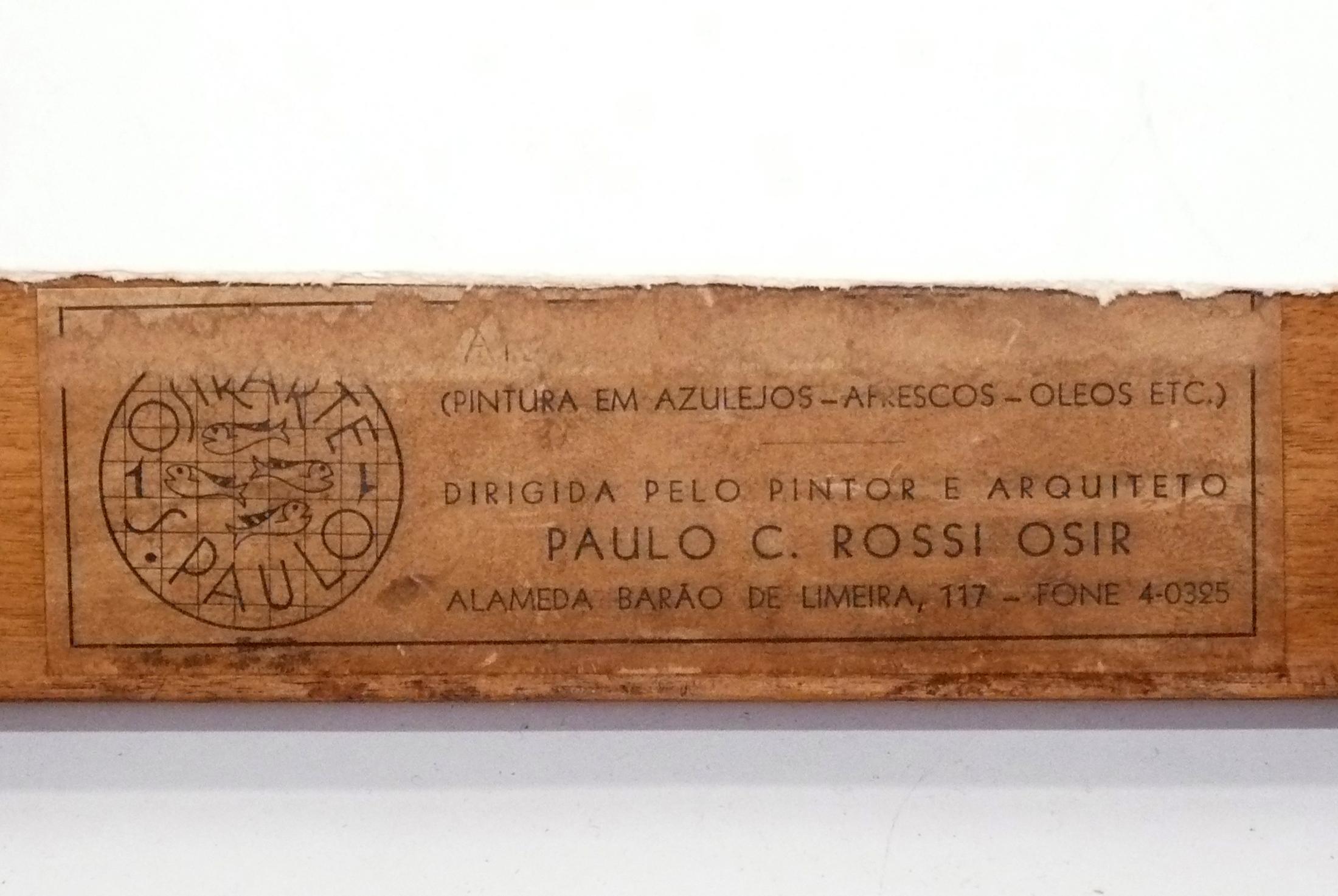 Paulo Rossi Osir Brazilian Hand Painted Tile Wall Plaques at 1stDibs
