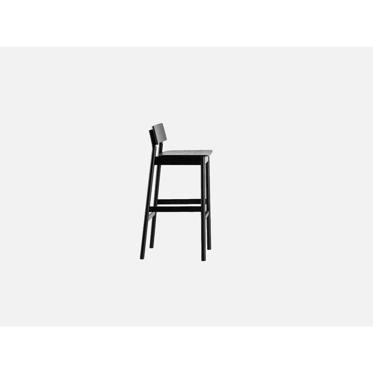 Pause Black Bar Stool 2.0 by Kasper Nyman For Sale at 1stDibs