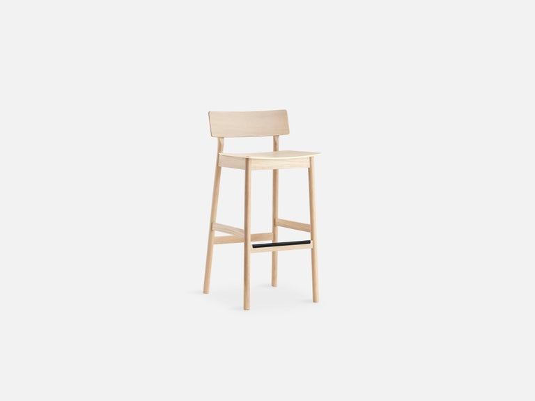 Pause White Bar Stool 2.0 by Kasper Nyman For Sale at 1stDibs