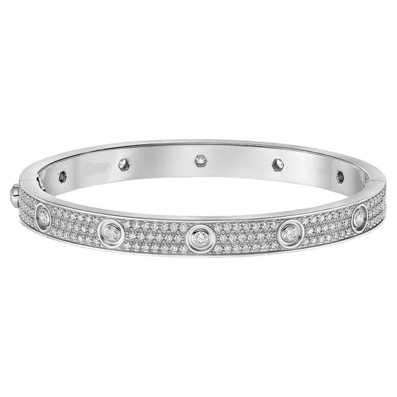 Pavé Bangle Bracelet For Sale at 1stDibs