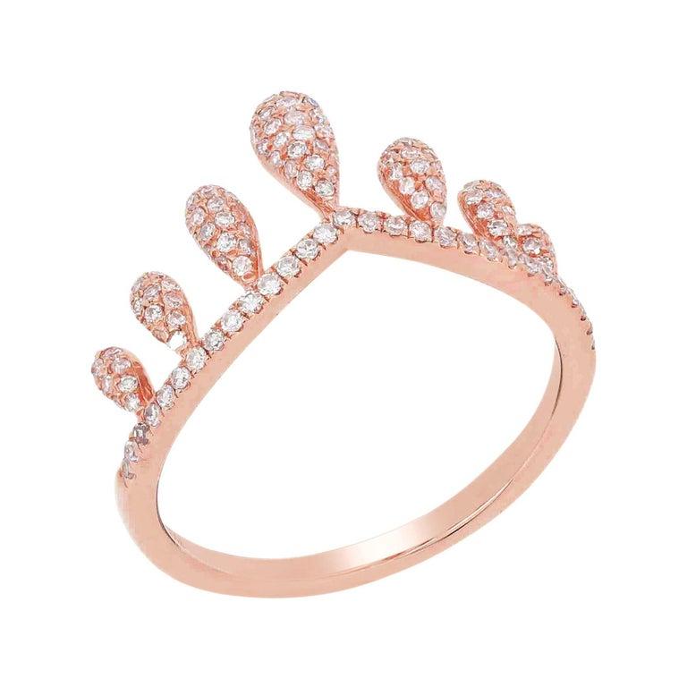 Spinelli Kilcollin Nova Rose Pave Diamond Gold Interlocked Ring Set at 1stDibs | spinelli ...