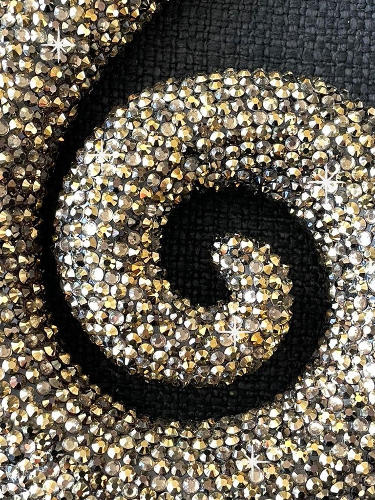 Paved Glass Swirl in Crystals For Sale at 1stDibs