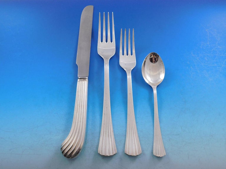 Pavillion by Calegaro Italy Sterling Silver Flatware Set Service 121 ...