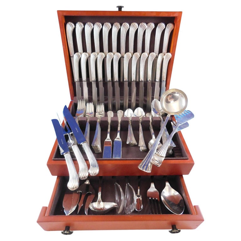 Pavillion by Calegaro Italy Sterling Silver Flatware Set Service 121 ...