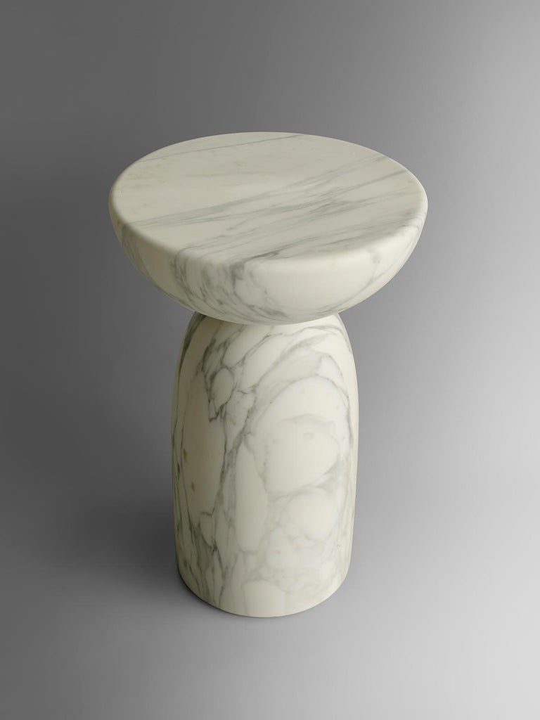 Pawn 2 Marble Side Table For Sale at 1stDibs