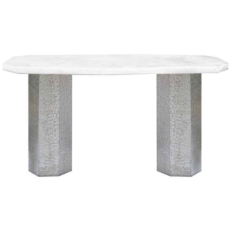 PCR Rock Crystal Console Table by Phoenix For Sale at 1stDibs