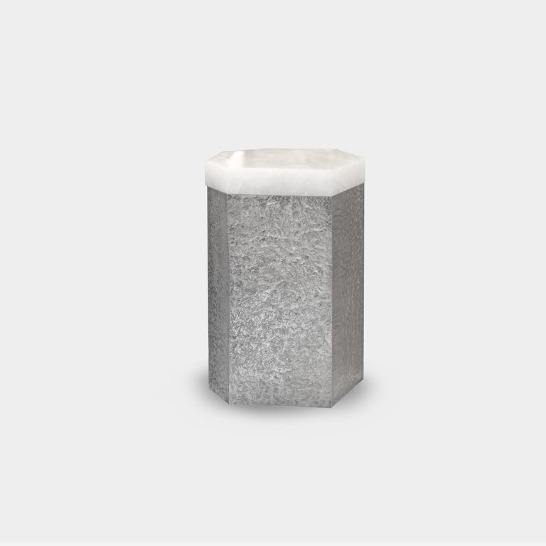 SAN iv Rock Crystal Side Table by Phoenix For Sale at 1stDibs