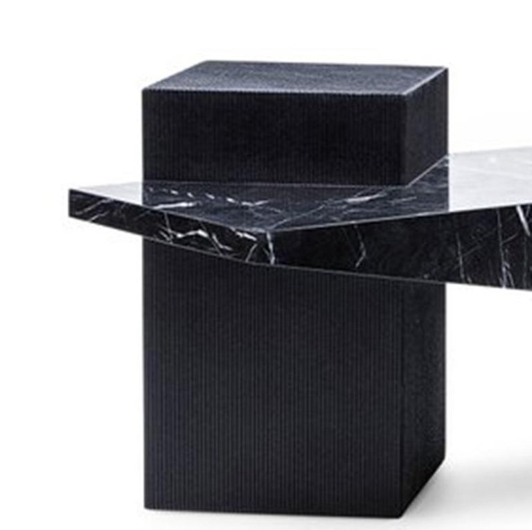 "P.dr " Bench in Black Marble by Andrea Macruz, Brazilian Contemporary ...