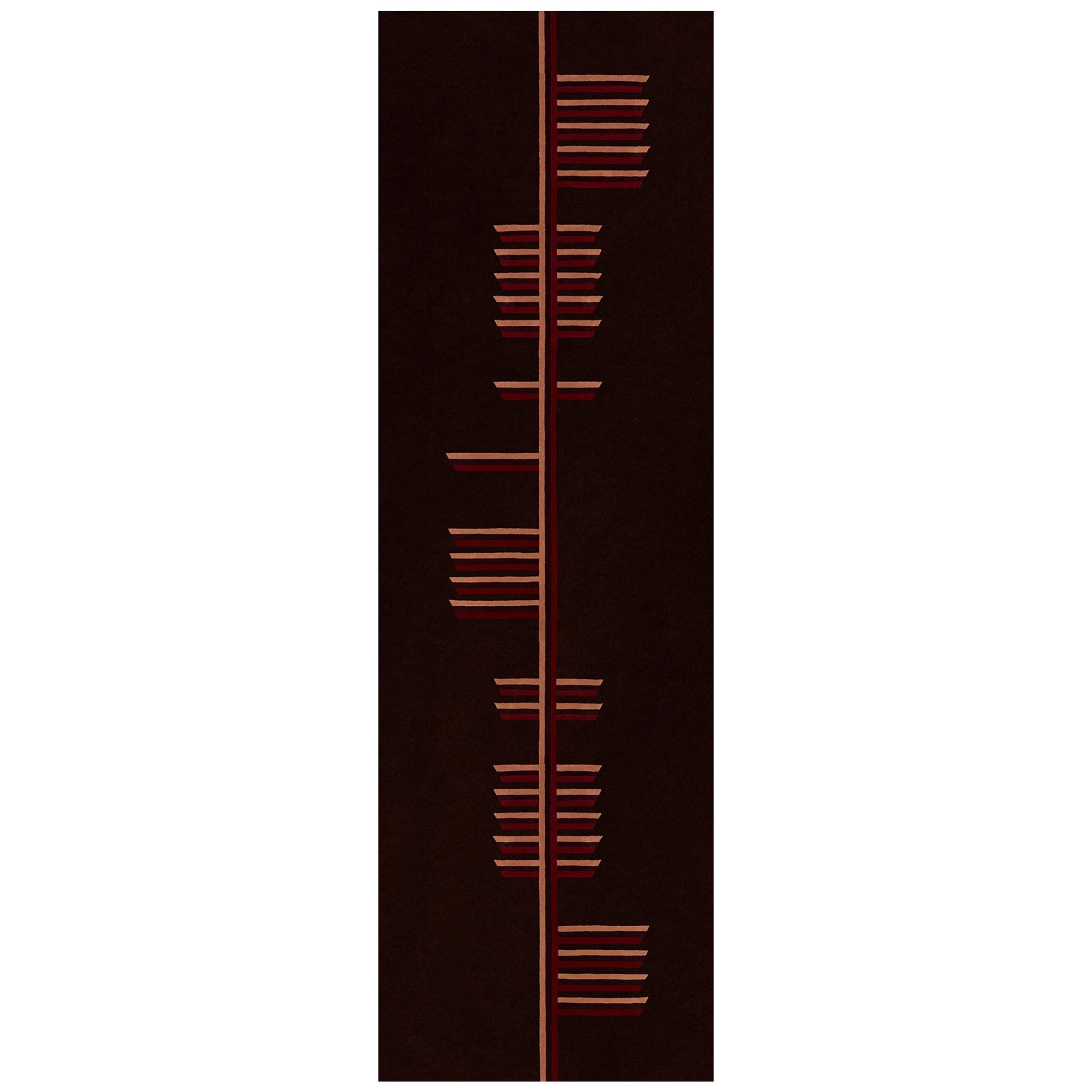 "PEACE" Brown, Red, Burgundy Tree Alphabet Carpet, Tapestry by Rhyme ...