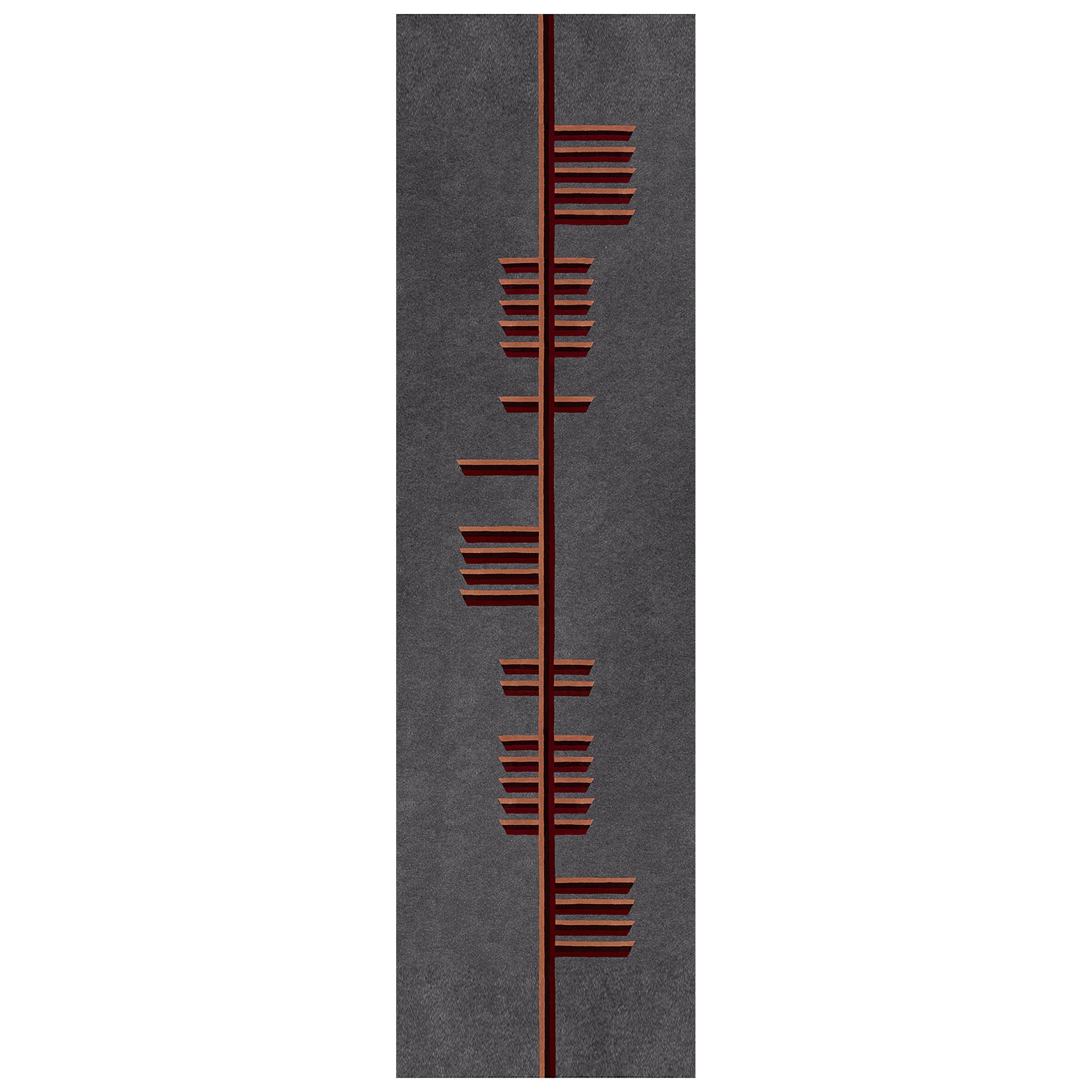 "PEACE" Brown, Red, Burgundy Tree Alphabet Carpet, Tapestry by Rhyme ...