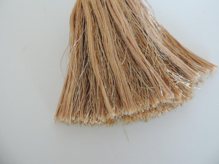 Peach and Gold Fringe Decorative Key Tassel at 1stDibs