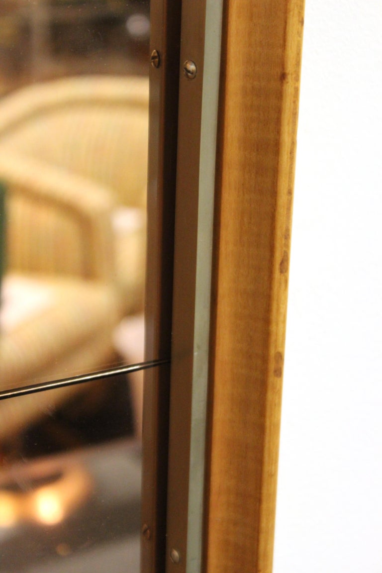 Peach Colored Mirror From Cunard Ocean Liner at 1stDibs