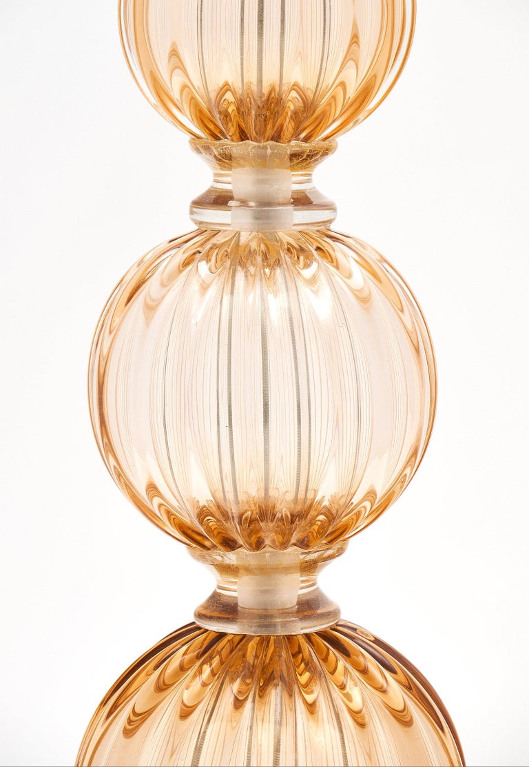 Peach Murano Glass Lamps For Sale at 1stDibs