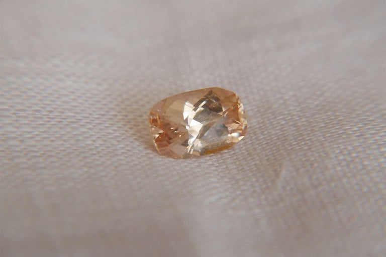 Peach Sapphire, Unheated, Premium Cut, AGL For Sale at 1stDibs
