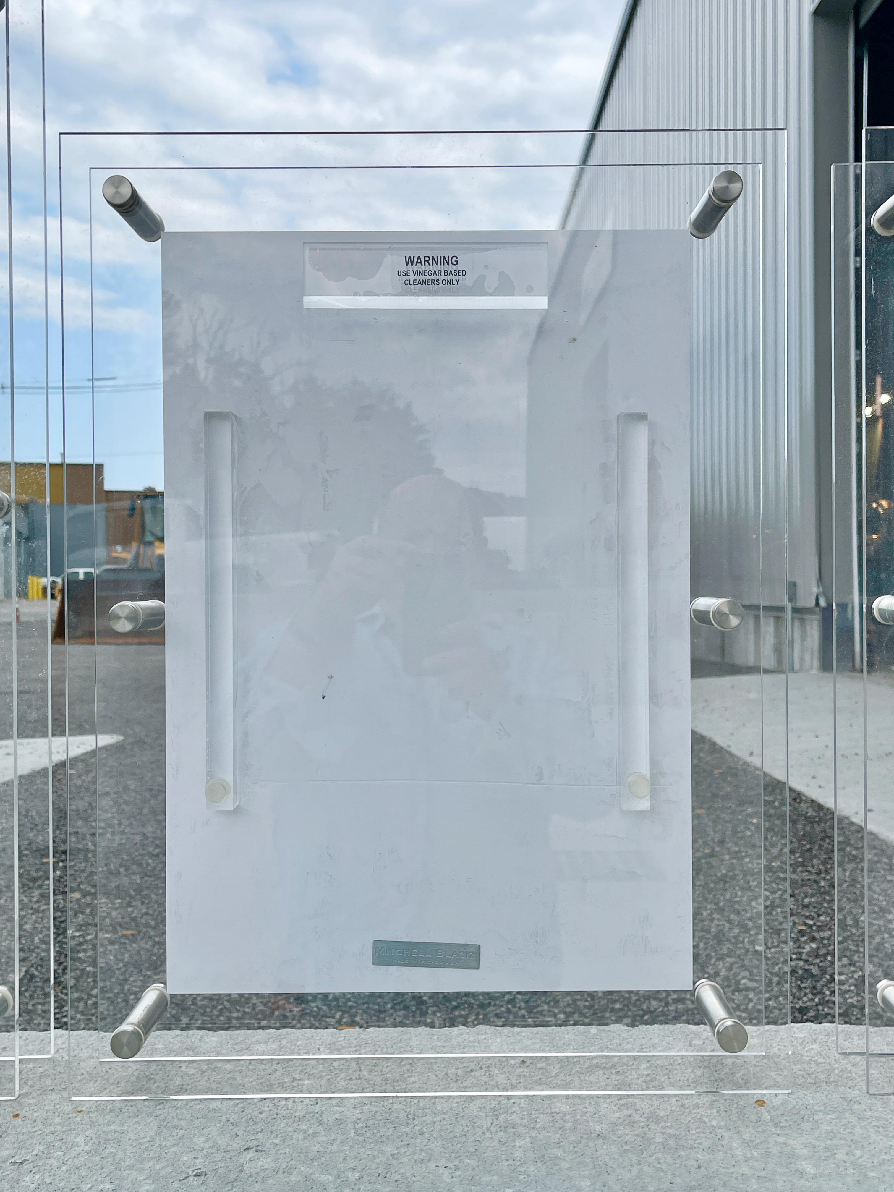 Peacock Segmented Mural in Floating Lucite Frames at 1stDibs