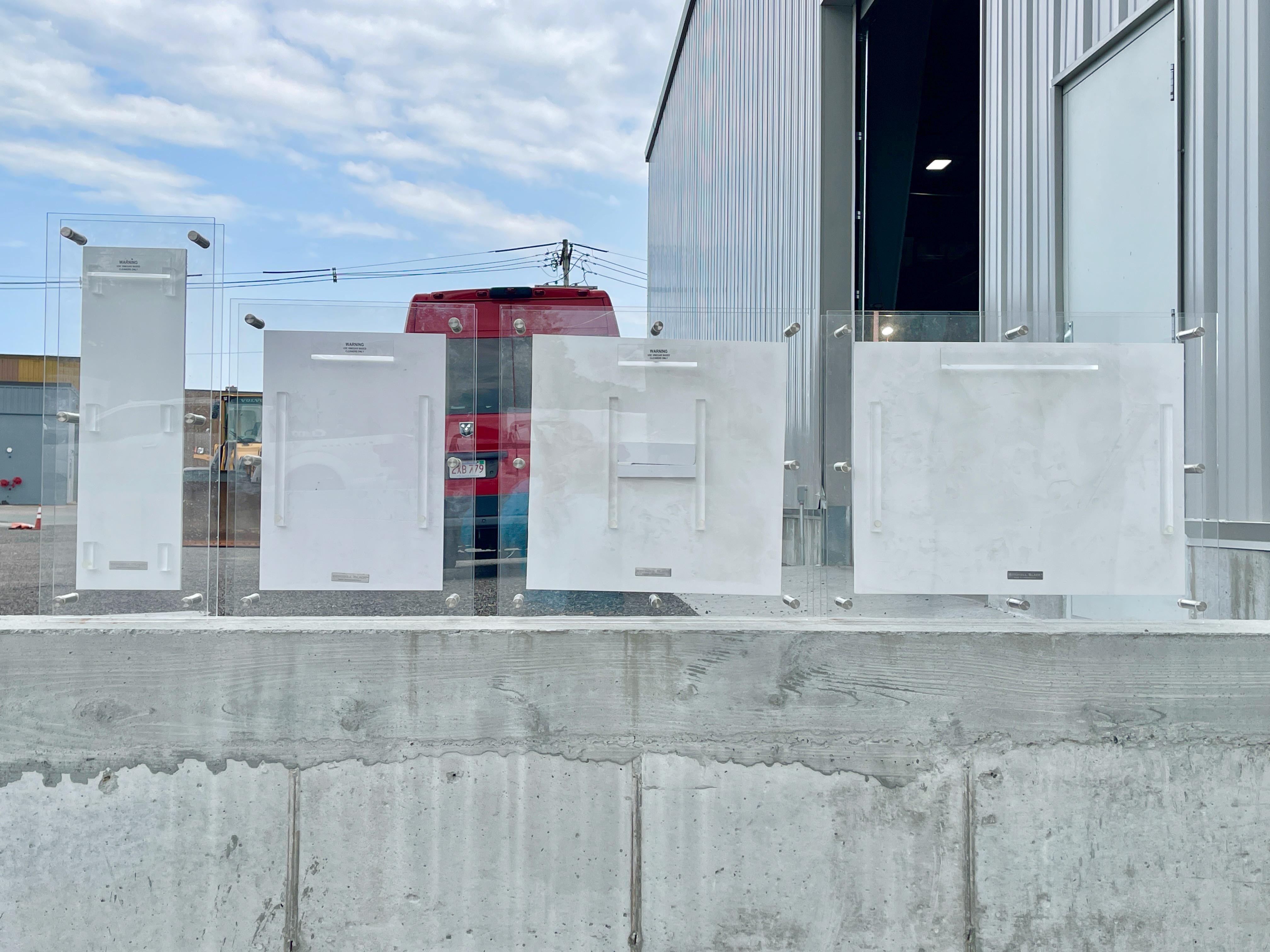 Peacock Segmented Mural in Floating Lucite Frames at 1stDibs