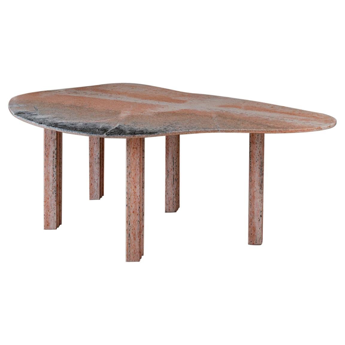 Sculptural Pear Marble Dining Table, Lorenzo Bini For Sale at 1stDibs